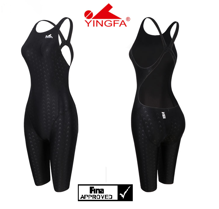 Bộ Bơi Thi Đấu Chuyên Nghiệp Nữ YINGFA 925 - Đen - KinhBoi.com